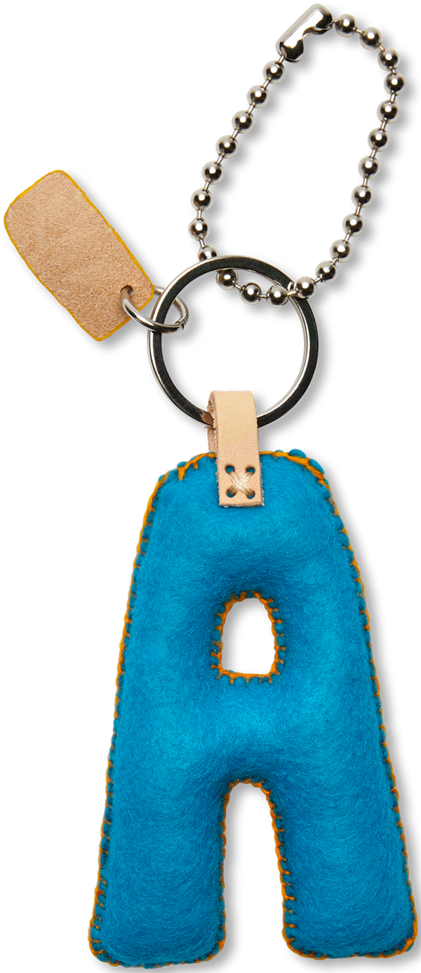 Consuela Turquoise Felt Keychain - Island Tans & Gift Boutique