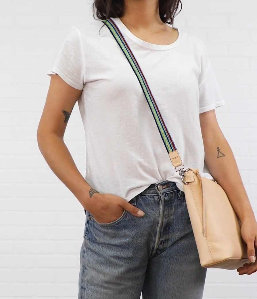 Black Slim Webbing Crossbody Strap - 9036 - Island Tans Gift Boutique